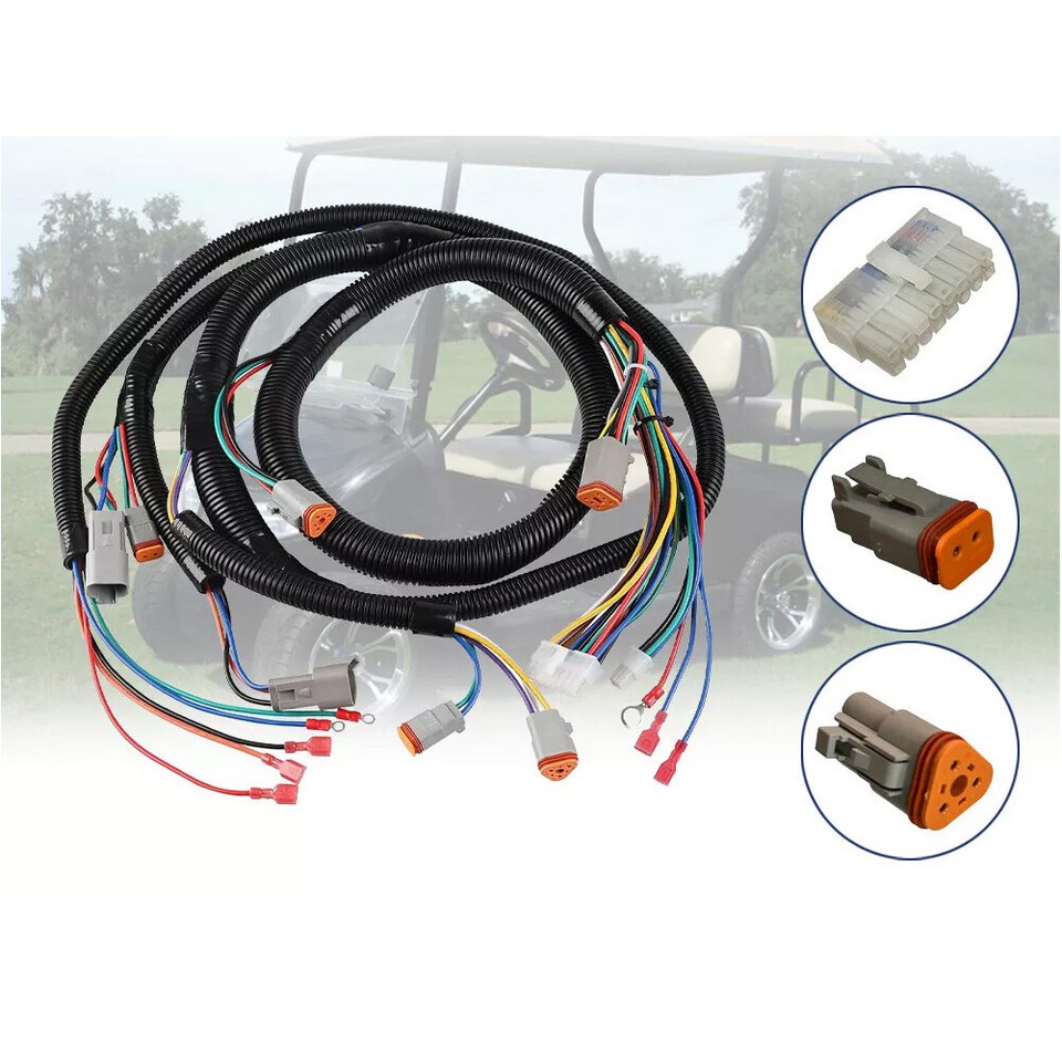 Golf Cart Control Wiring Harness for Club Car DS | Black | Controller ...
