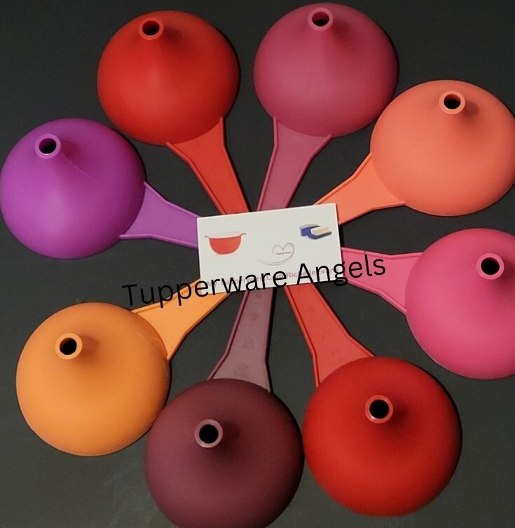 Tupperware Large Funnel Gadget Hershy Kiss Shaped multiple colors New ...