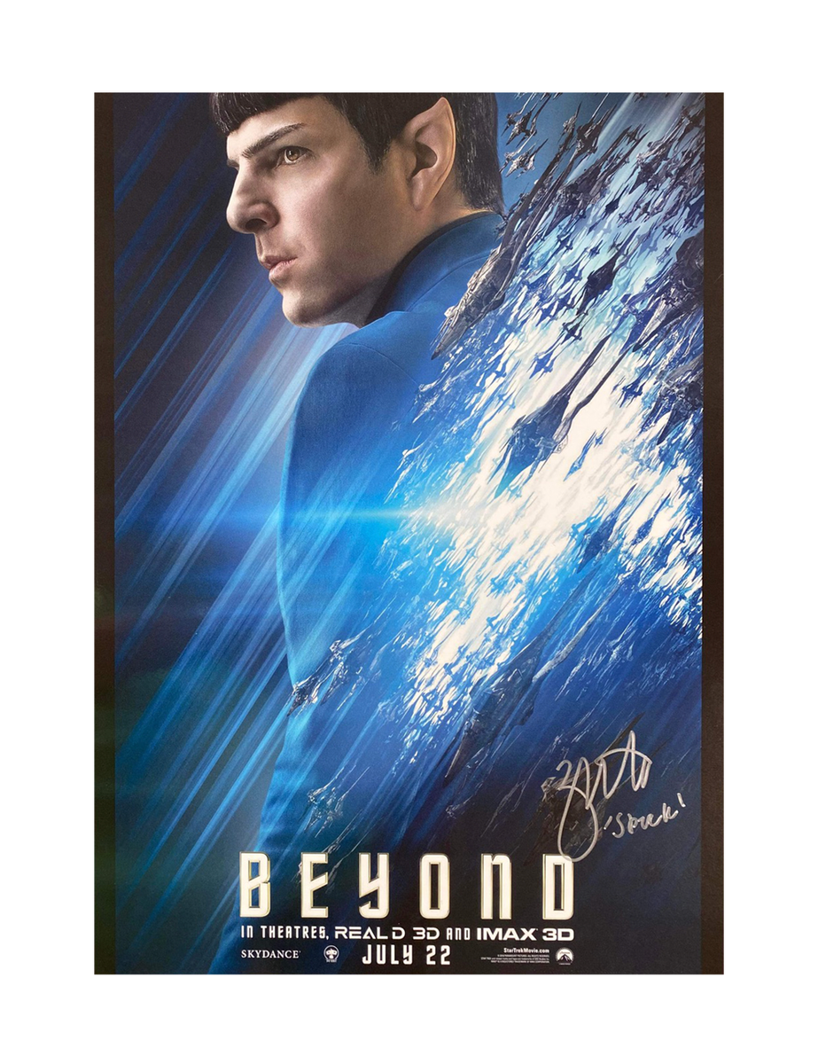 Zachary Quinto Spock Poster Star Trek Zachary Quinto Spock Autograph