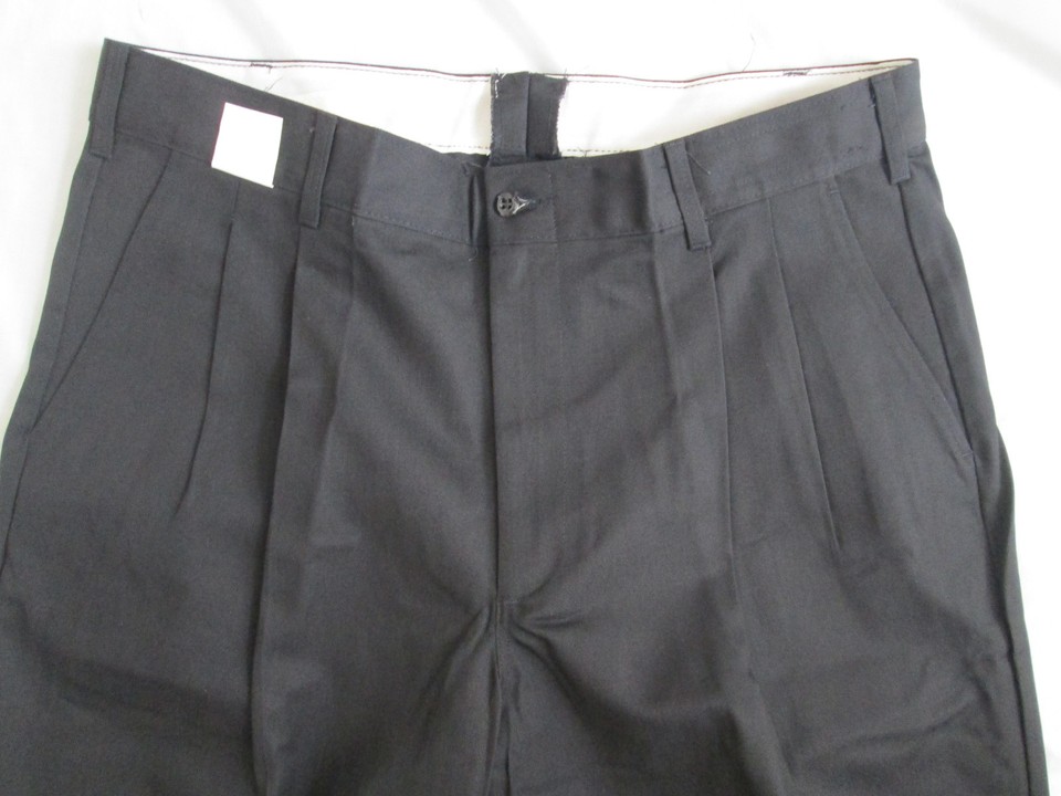 Mens Pants work Blue Gray Black Khaki Green 28 29 30 31 32 33 34 36 38 ...