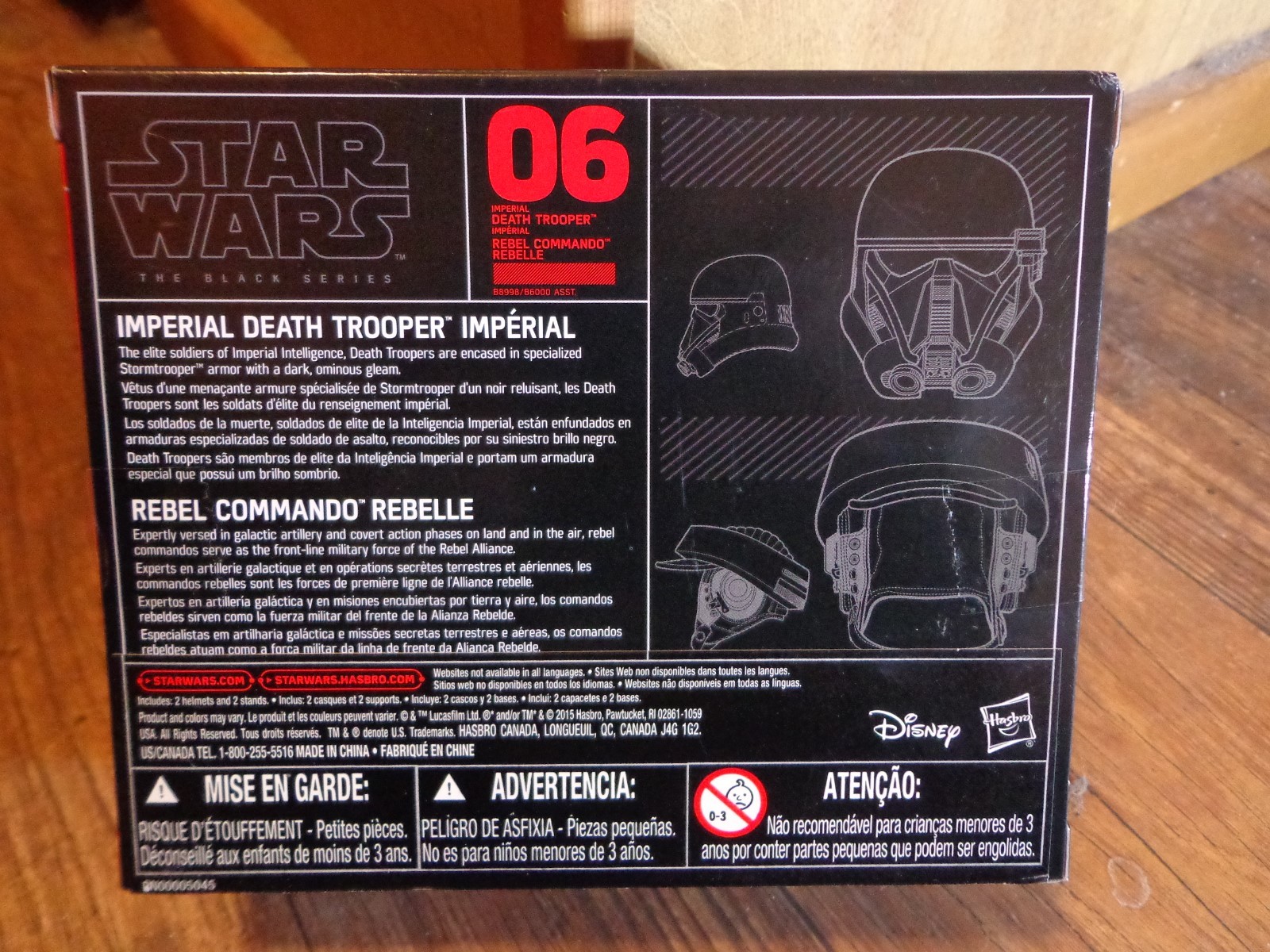 2015 HASBRO--STAR WARS THE BLACK SERIES--DEATH TROOPER & REBEL COMMANDO ...