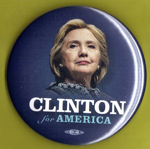 2016 Hillary Clinton 3"(Large Size) / Presidential Campaign Button ...