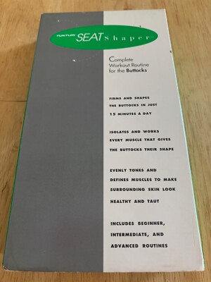 Tenturi Seat Shaper VHS VCR Video Tape Used Butt Fitness Exercise | eBay