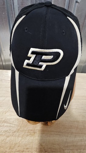 NIKE Black/Gold Purdue Boilermakers Cap NCAA Big Ten One Size Fit All ...