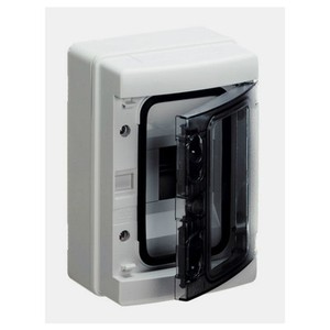 Gewiss GW40101 IP65 4 Module Surface Enclosure. Ideal for RCD etc ...