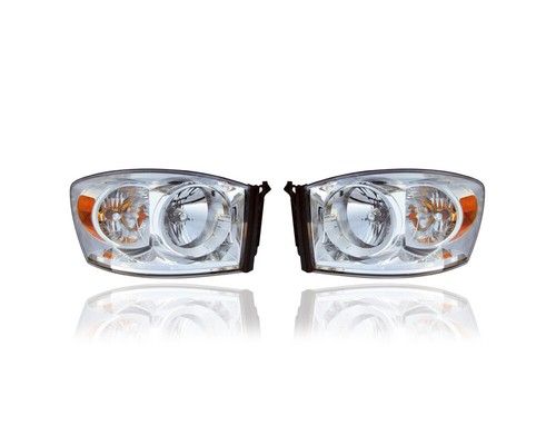 Headlight for 07-09 Dodge RAM Pickup Chrome Interior Set 68003124AD ...