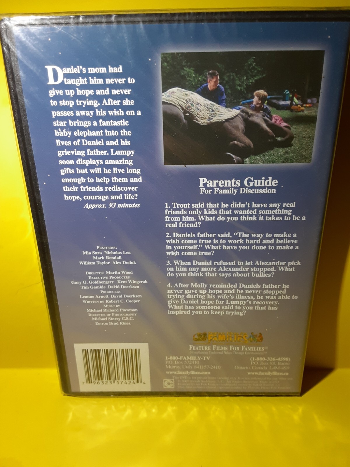 THE IMPOSSIBLE ELEPHANT (DVD, 2001) FAMILY MOVIE NEW SEALED FREE ...