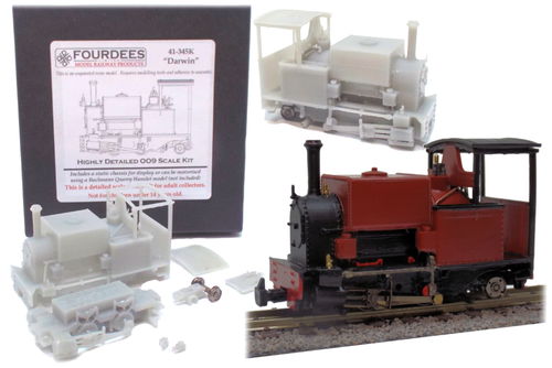 Fourdees Steam Locomotive 'Darwin' 009 / OO9 Kit for Bachmann chassis ...