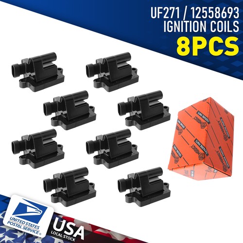 8PCS Ignition Coil 12558693 Fit for Chevy Silverado GMC D581 UF271 C561 ...