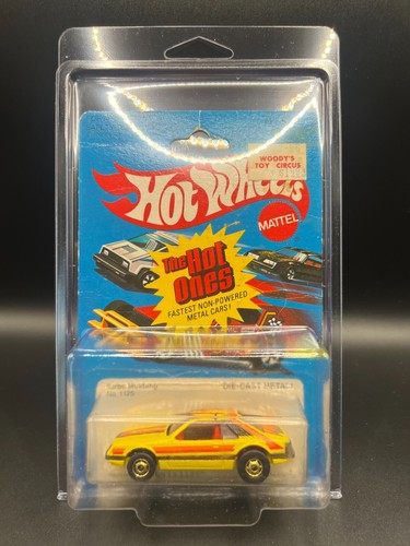 Vintage Hot Wheels Turbo Mustang Yellow On Card! GHO The Hot Ones 1981 ...