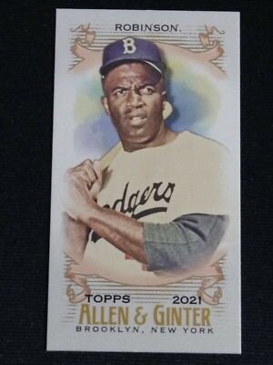 Jackie Robinson 2021 Allen Ginter Mini Exclusive Extended EXT From Rip ...
