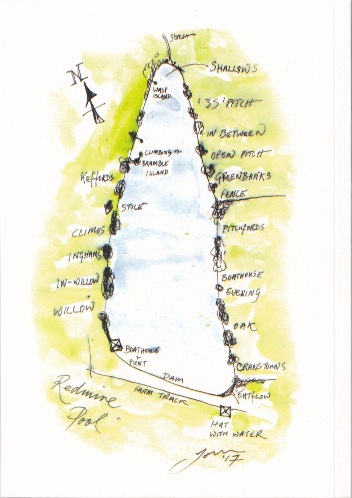 O'REILLY LITTLE EGRET PRESS FISHING BOOK SPIRIT OF REDMIRE POOL ...