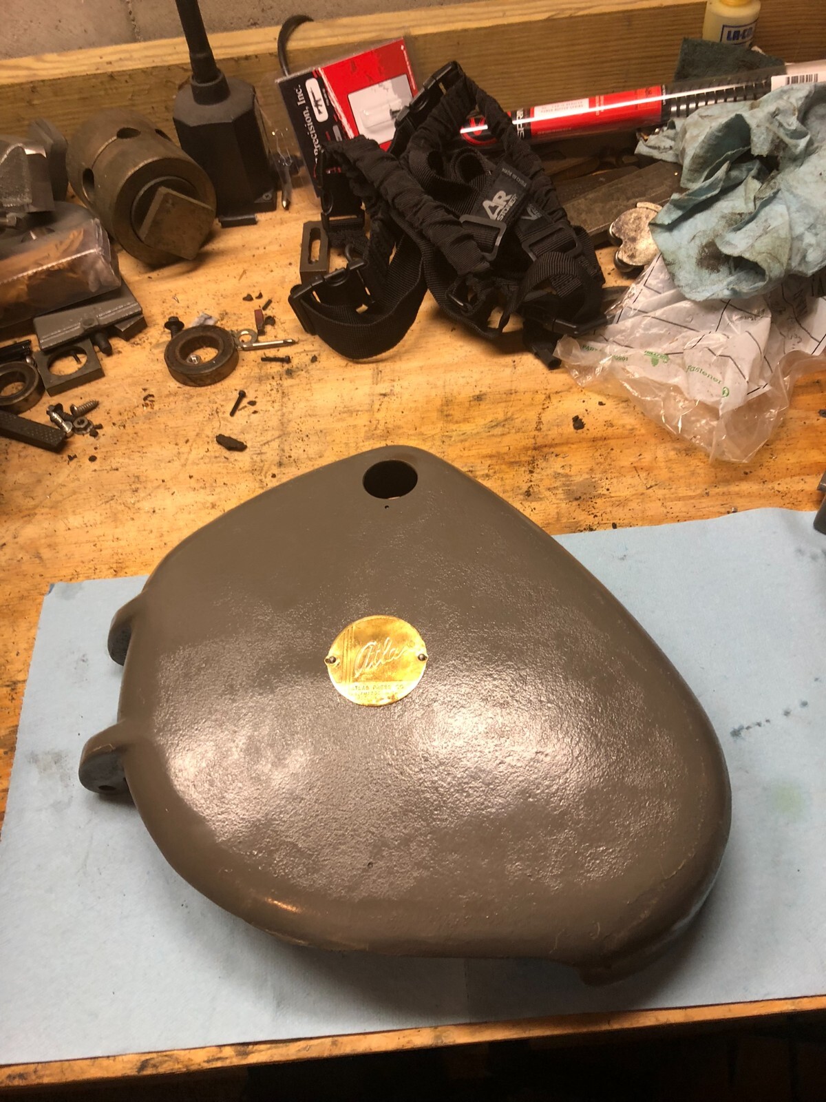 ATLAS 10" LATHE GEAR COVER GUARD 10F-28 with knob and threading chart ...