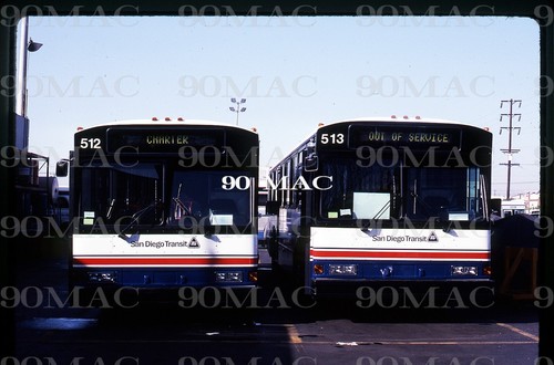 SDT-MTS. GILLIG BUS #512-513. San Diego (CA). Original Slide 1984. | eBay