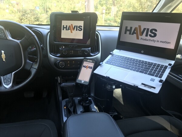 Fits 2015-2020 Chevrolet Colorado Havis . Laptop Mount PKG-PSM-388 ...
