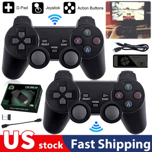 M8 Game Stick Retro Game Console 4K HD 2.4G Wireless Controller 64G ...