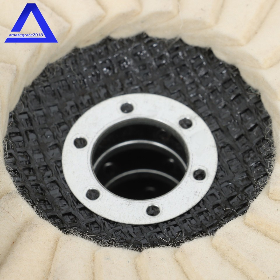 8PCS 4.5" × 7/8" Wool Polishing Wheel & Compound Kit – 5 Aluminum ...