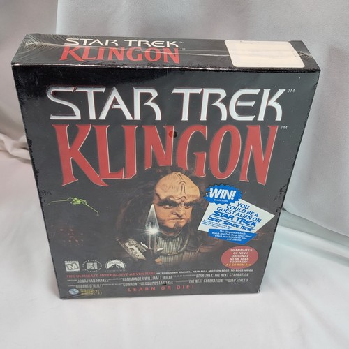 Sealed 1996 Star Trek Klingon The Ultimate Interactive Adventure CD-ROM ...