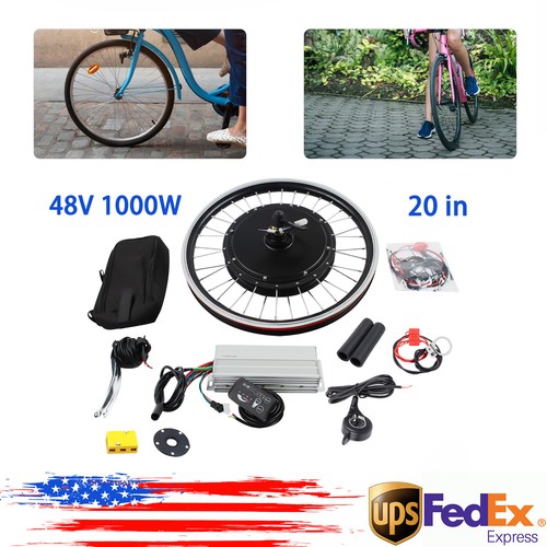 NEW E-Bike Conversion Kit Electric Bike Motor Front Wheel Kit 48V 1000W ...