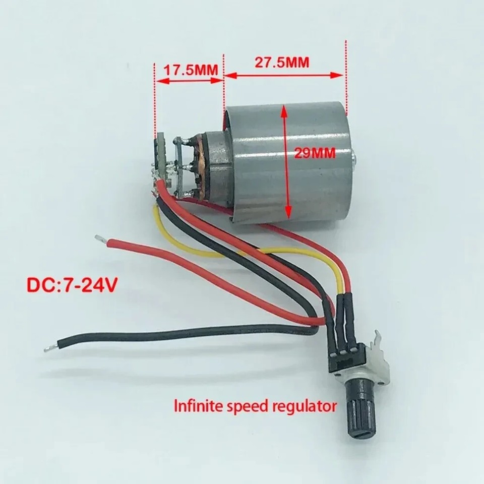 DC 9/12/24V 3.5A 5a Mini Brushless Motor 100000RPM High-speed CNC ...