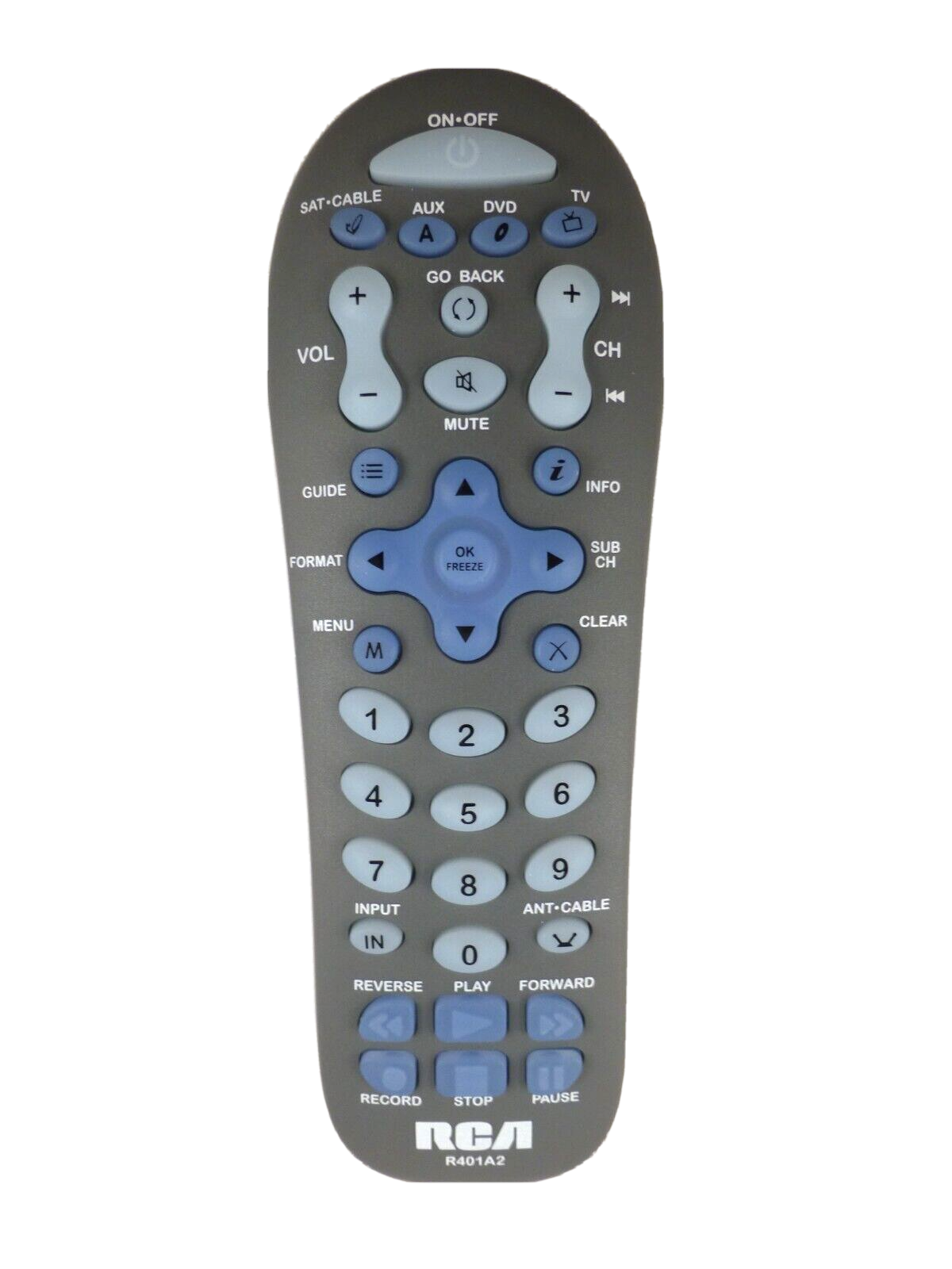 R401A1 - R401A2 NEW RCA OEM PROJECTION DLP TV REMOTE CONTROL PN: 273015 ...
