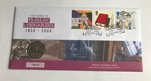 2000 PUBLIC LIBRARIES FIFTY 50 PENCE BU FIRST DAY COVER FDC | eBay ...