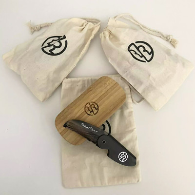 Lot of 3 Rockwell Razor Natural Boar Bristle Beard Brush and Moustache ...