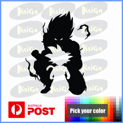 GOKU DRAGON BALL wall car window waterproof sticker decal design multi ...