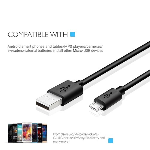 Micro USB Cable Charge & Sync Data Cable (15CM/1M/2M/3M ) For ...