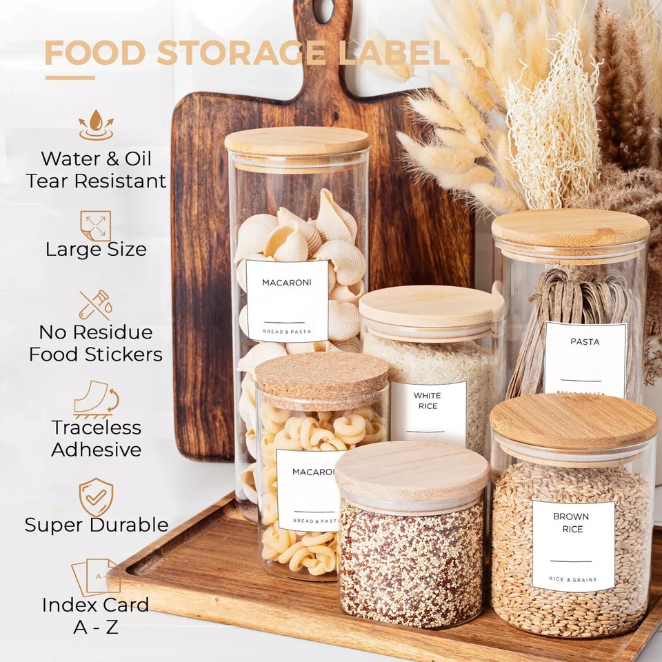 192 Kitchen Pantry Labels for Food Containers | Organize Your Pantry ...