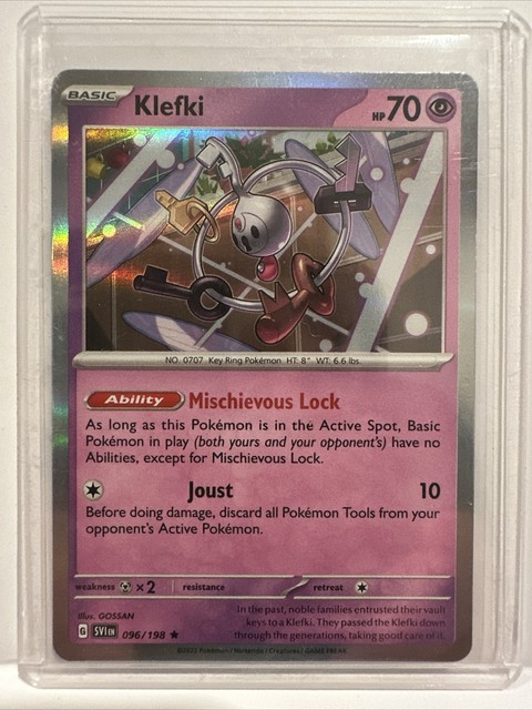 Pokémon TCG Klefki Scarlet & Violet Base Set 096/198 Holo Holo Rare for ...