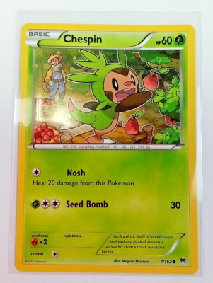Chespin 7/162 Breakthrough Pokémon Card 2015 | eBay
