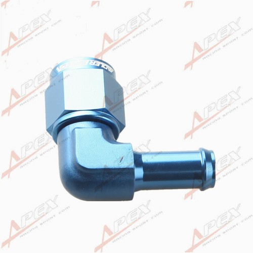 AN6 AN8 Female To 5/16" 3/8" 1/2" 90 Degree Hose Barb Adapter | eBay