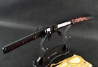 40'' Red Dragon Damascus Folded Steel Katana Japanese Samurai Razor ...