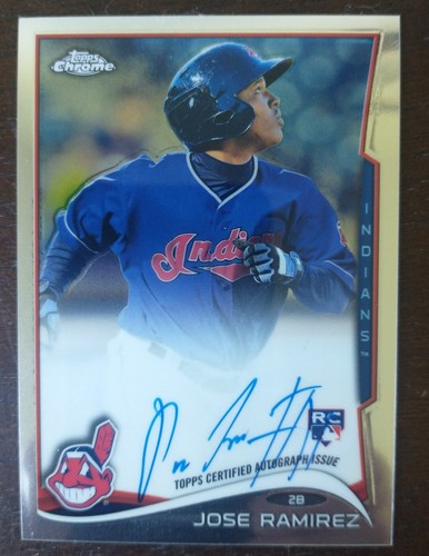 2014 Topps Chrome - Image Variation Rookie Autographs #45 Jose Ramirez ...