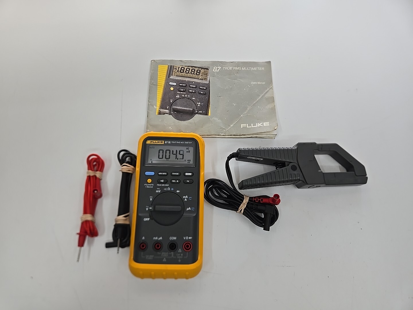 FLUKE 87 III TRUE RMS DIGITAL MULTIMETER 1000V 10A w PROBE | eBay