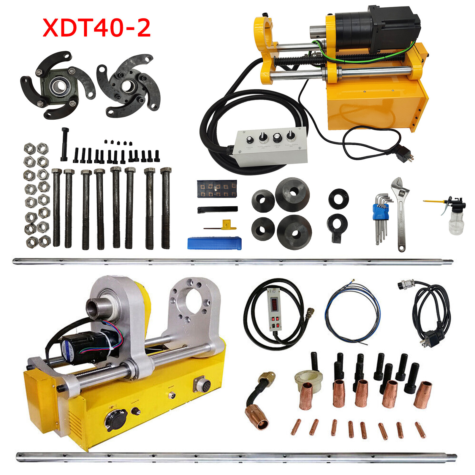 XDT40-2 Portable Line Boring Machine & 110V Auto Rotary Inner Line ...
