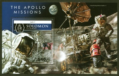 Solomon Islands Scott# 1962, Apollo Space Missions S/S, VF/XF MNH, SCV ...