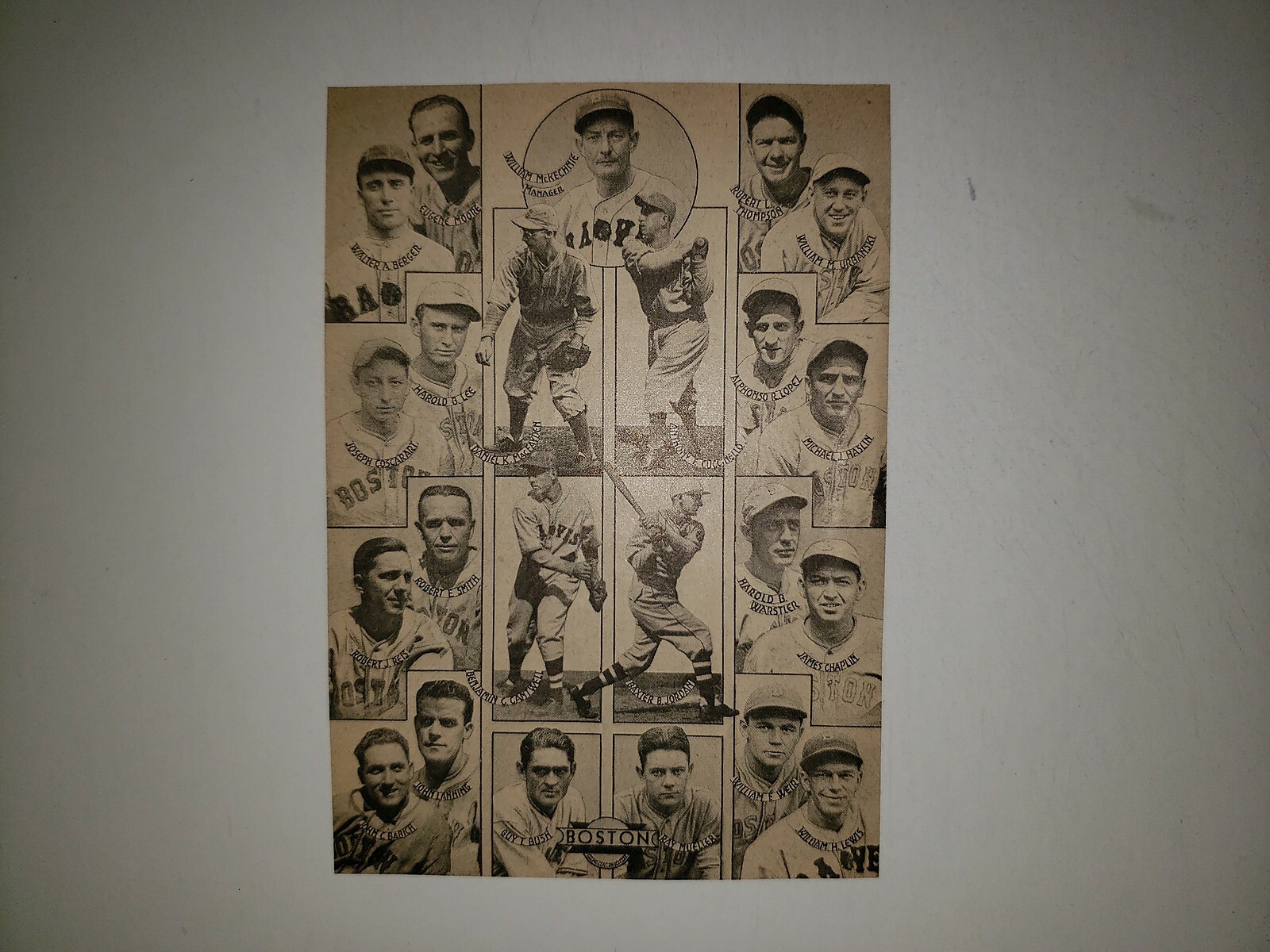 Braves 1936 Team Picture Al Lopez Bill Urbanski Rabbit Warstler Danny ...