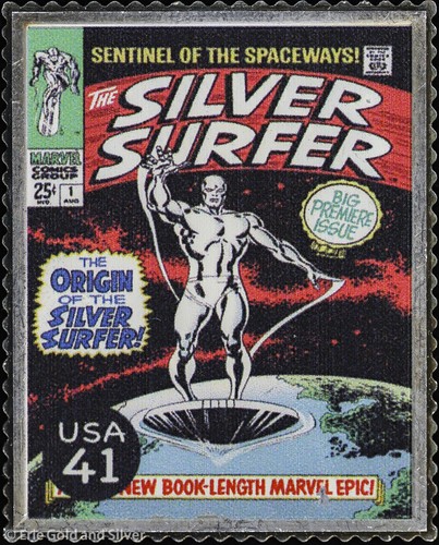 2008 USPS Ultimate Marvel Collection Silver Surfer .999 Silver Stamp ...