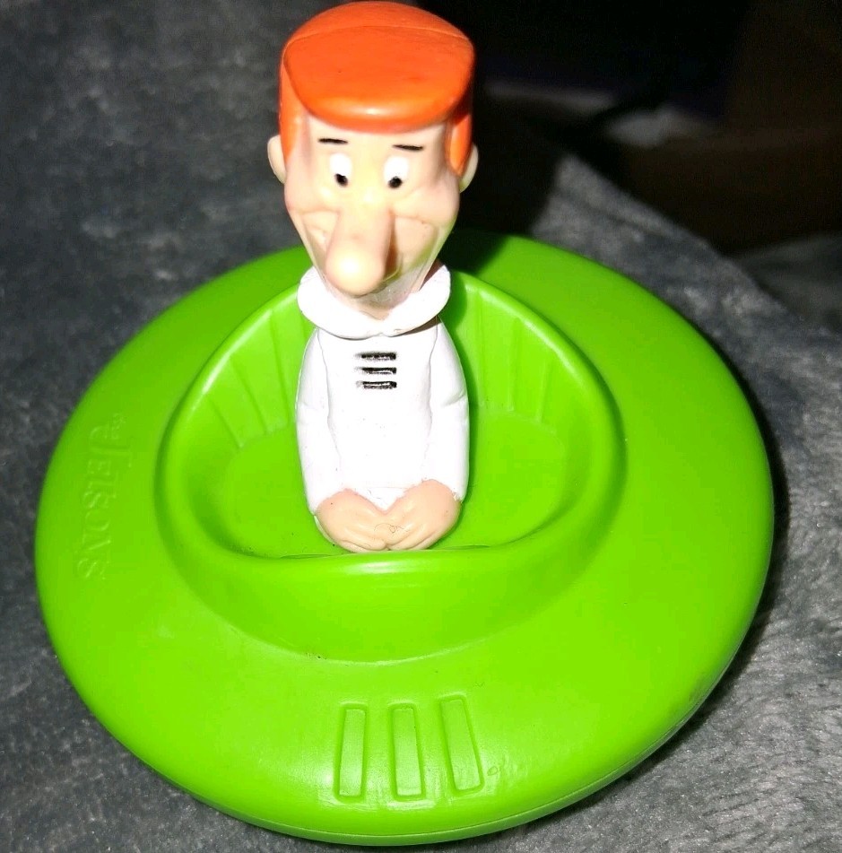 Wendys Kids Meal Toy George Jetson Space Vehicle 1989 Car Ship Hanna ...