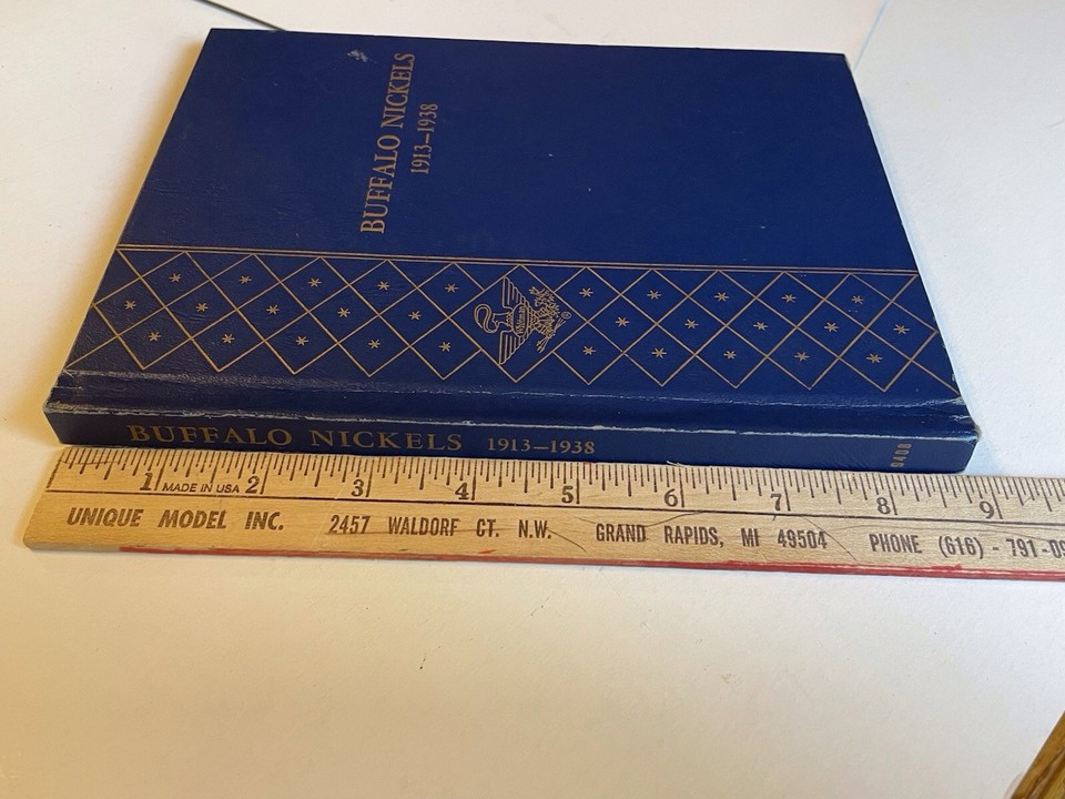 Whitman Buffalo Nickel Coin Book Incomplete With 32 Nickels Hard to ...