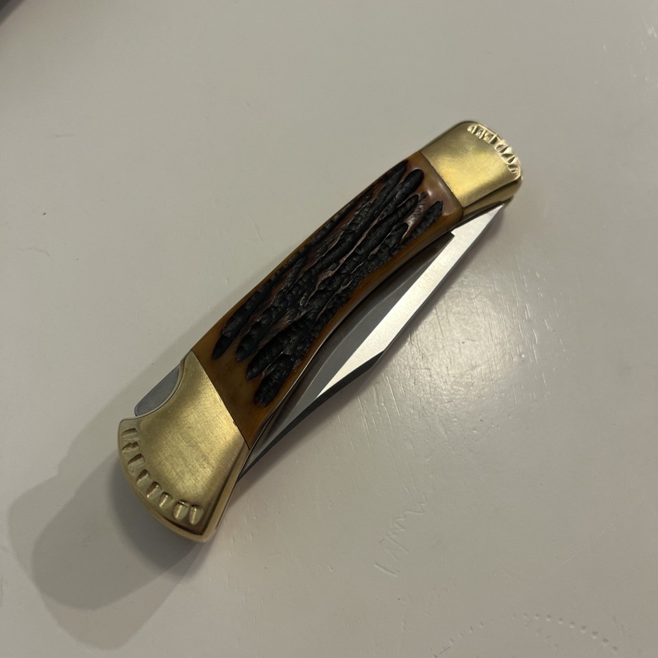 Buck 110 Custom Knife (2019 Jigged Amber Bone) | eBay