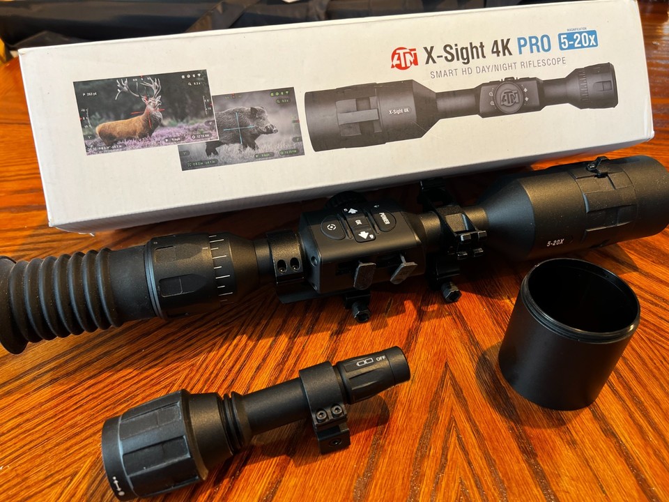 ATN X-Sight 4K PRO 5-20x Smart HD Day/Night Riflescope – Ultra HD ...