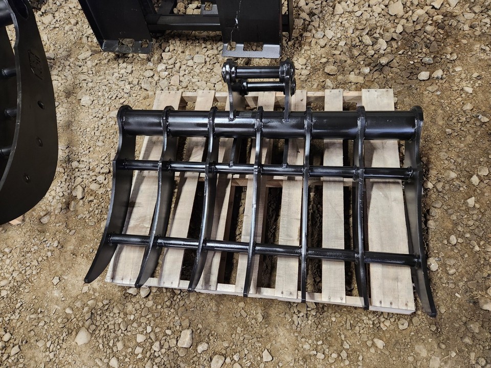 48" Mini Excavator Brush Rake for most excavators up to 13k lbs | eBay