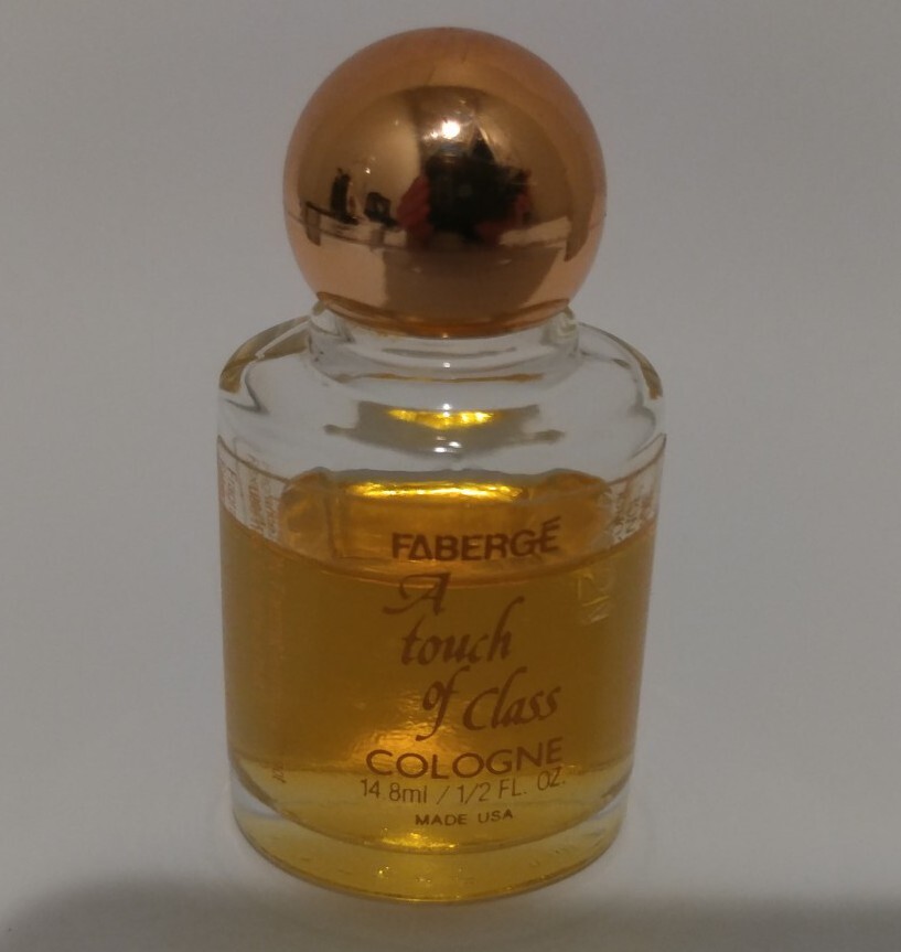 Vintage FABERGE A TOUCH OF CLASS COLOGNE .5 FL OZ | eBay