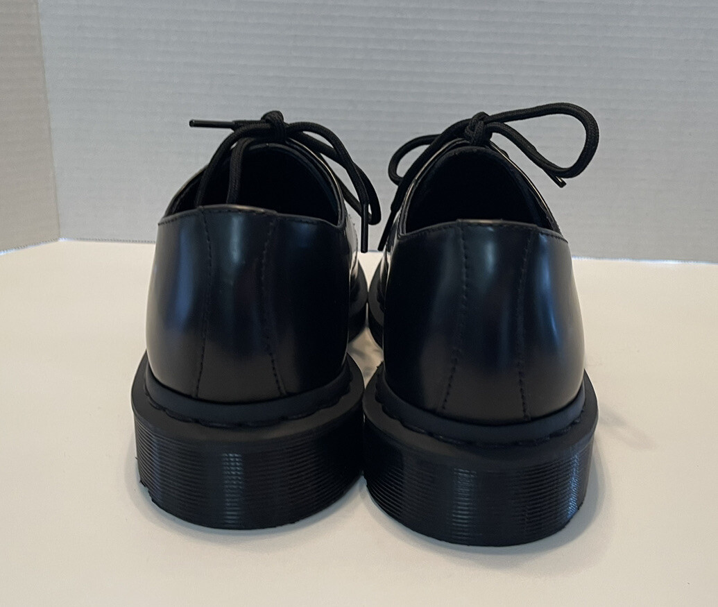 DR. MARTENS 14345 OXFORD SHOES UNISEX BLACK SMOOTH SIZE 9 WOMEN'S/ 8 ...