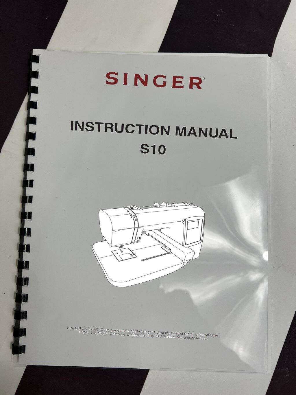 Reprint Manual Singer Studio S10 Sewing Machine Comb Bound English Only ...