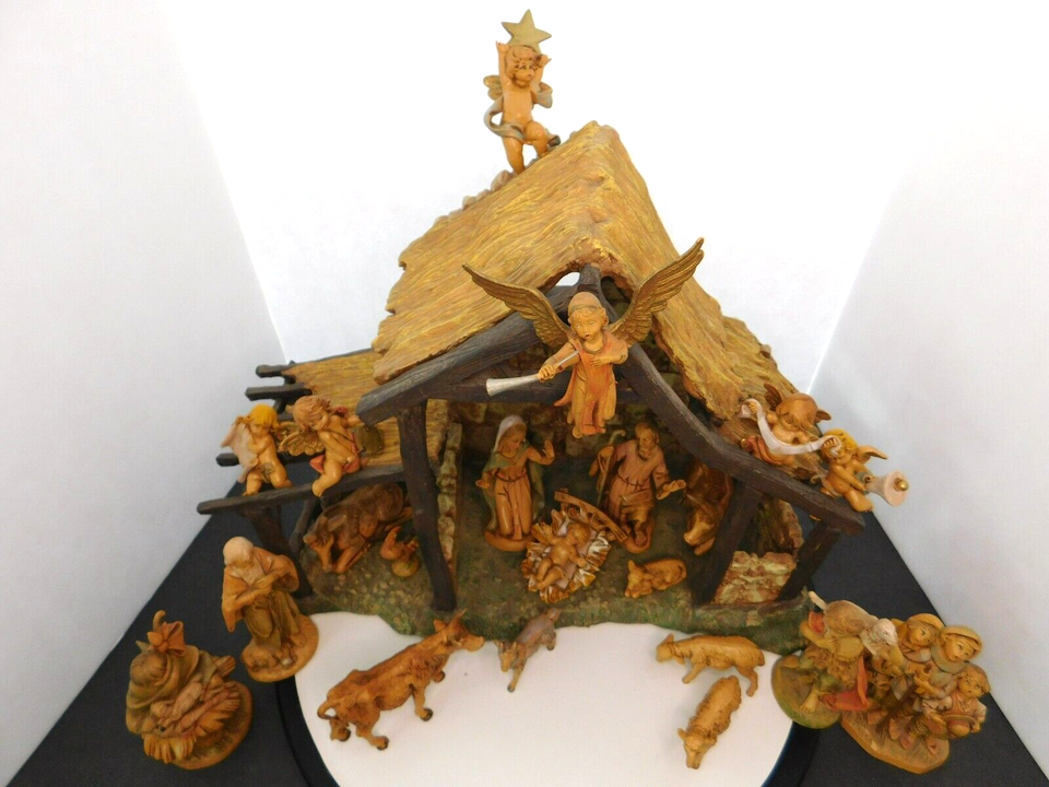 Fontanini Lighted Stable Nativity Creche with 22 pcs 5" Collection | eBay
