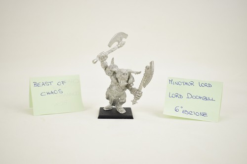 Minotaur Lord Doombull Warhammer Beast of Chaos Metal 2000 Completo | eBay